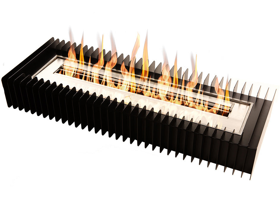 The Bio Flame Fireplace Insert Kit 38-inch Ethanol Burner With Grate ...
